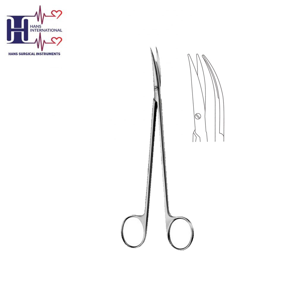 DeBakey Arteriotomy Scissors Curved gynecological Surgical Instruments ...