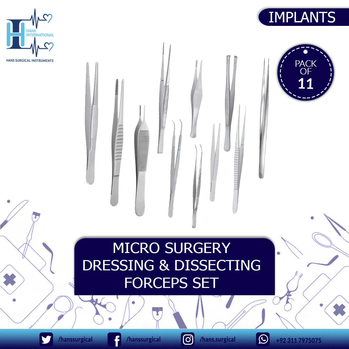 MICRO SURGERY DRESSING & DISSECTING SET Micro & General Surgery ...