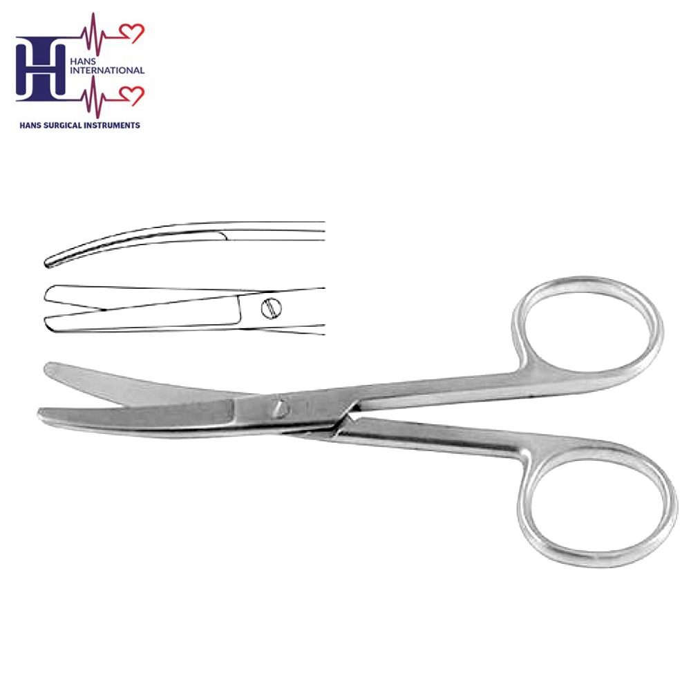 Operating Scissors Curved, Blunt, Blunt gynecological Surgical ...