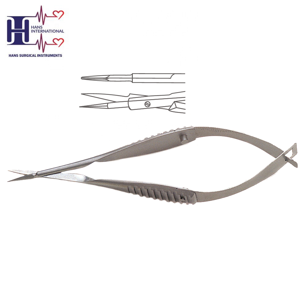 Vannas Micro Scissors Straight gynecological Surgical Instruments - Hans Surgical